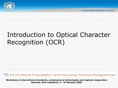 Ppt Introduction To Optical Character Recognition Ocr Powerpoint