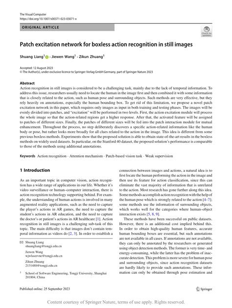 Patch Excitation Network For Boxless Action Recognition In Still Images