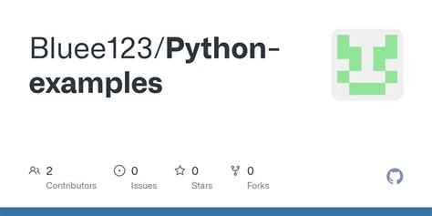 Github Bluee123python Examples