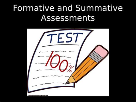 Formative And Summative Assessments Powerpoint Teaching Resources