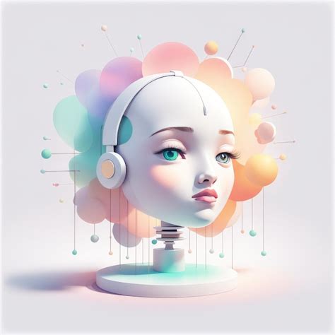 3d 일러스트레이션 인공지능과 미래 기술 디지털 배경 개념 프리미엄 Ai 생성 벡터