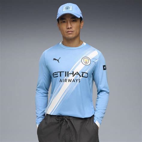 Puma Manchester City Long Sleeve Home Shirt 2025 2026 Adults Sports