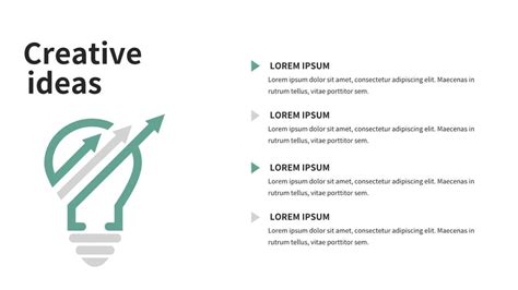 Light Bulb With Arrow Pointing Up To The Right Google Slides Theme And Powerpoint Template