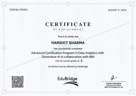 Data Analytics Course With IBM Certification Placement EduBridge Online