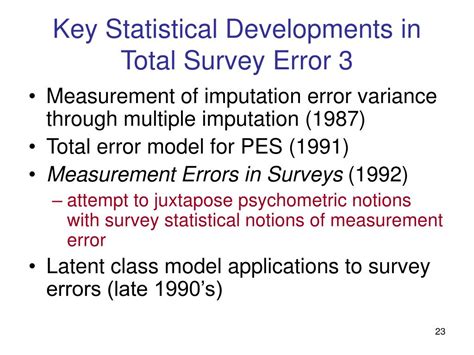Ppt Total Survey Error Past Present And Future Powerpoint Presentation Id 1170989