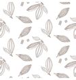 Cocoa Seamless Pattern Chocolate Beans Royalty Free Vector