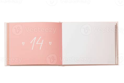 Pink Notebook Isolated On A Transparent Background PNG