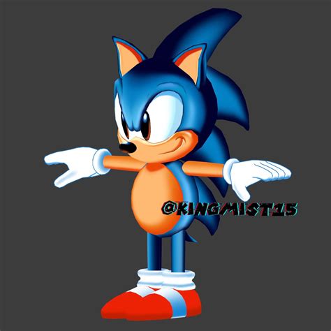 4502 Safe Artist Kingmist15 Sonic The Hedgehog Hedgehog 3d Blender Medium Classic