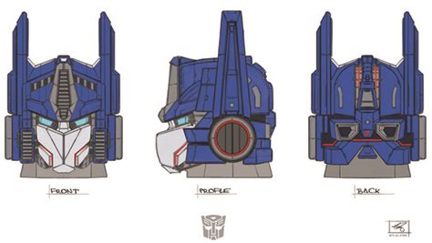 Optimus Prime Head Side View