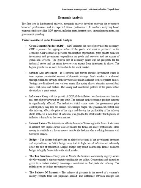 Eic Analysis Pdf Investing Gross Domestic Product
