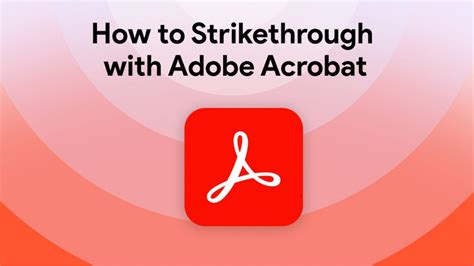 How To Strikethrough In Adobe Acrobat Offline And Onlineupdf