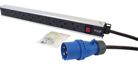 Excel UK Socket PDU 32A Plug Unswitched