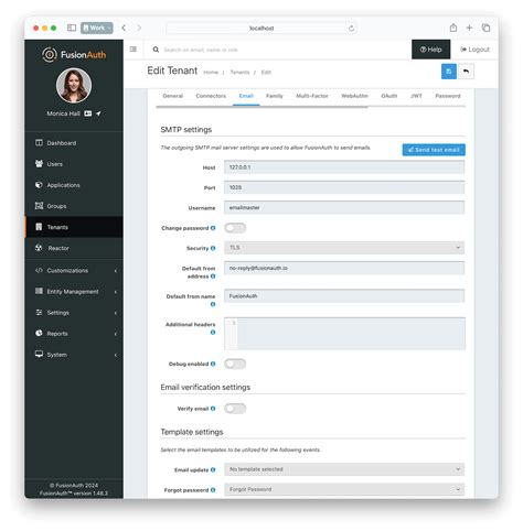 Configure The SMTP Server