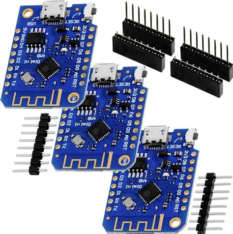 Azdelivery 3 X D1 Mini Nodemcu Med Esp8266 12f Wlan Modul Ch340g Lua Kompatibel Med Arduino