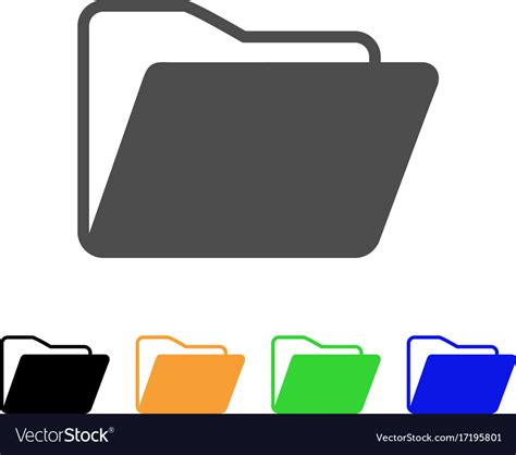 Open Folder Icon Open Folder Symbol Icon On White Stock Vector By