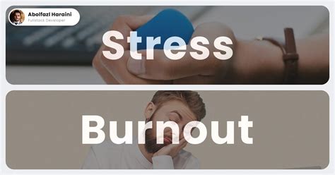 Abolfazl Haraini On Linkedin Stress Burnout Manager Hr Developer