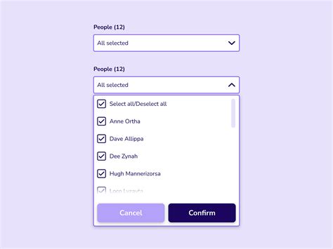 Multi Select Date Picker Ui By Emma Lawes On Dribbble
