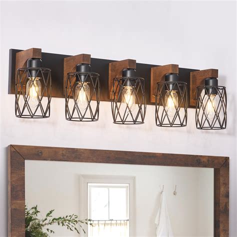 Rustic Bathroom Vanity Light Fixtures