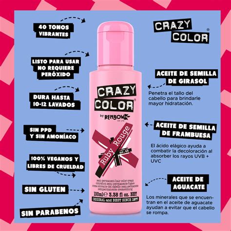 Crazy Color Ruby Rouge London Professional Beauty