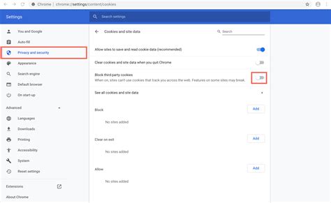 enable third party cookies in your browser