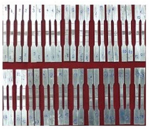 Photograph Of Tensile Specimen Before Testing Download Scientific Diagram