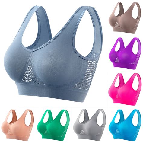 Blczomt Seamless Plus Size Sports Bras For Women Wirefree Bra Yoga High