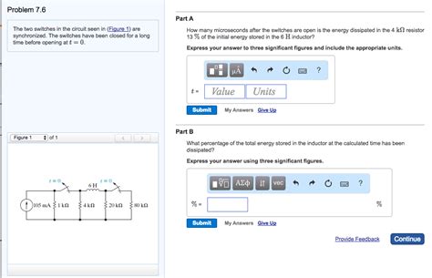 Solved Problem Part A The Two Switches In The Circuit Chegg Com