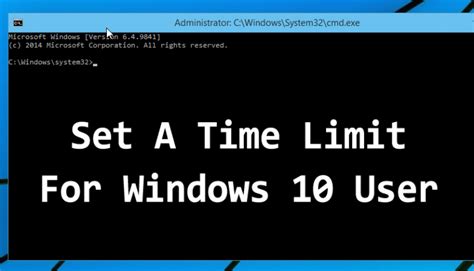 How To Easily Set A Time Limit For Windows User