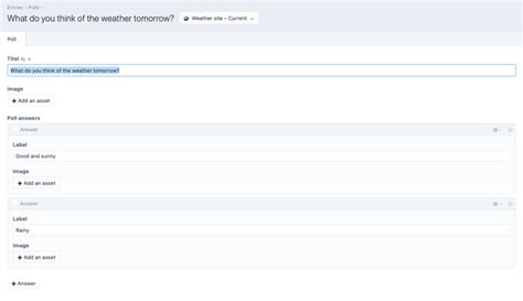 Customize Poll Answers Craft Cms Poll Plugin