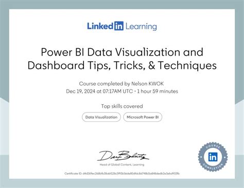 Nelson Kwok On Linkedin Certificate Of Completion