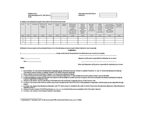 Form 27q Tds Return On Payments To Nris