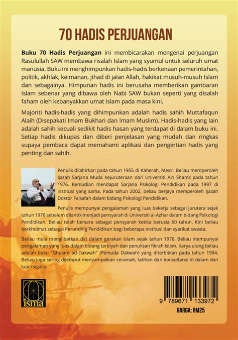 70 Hadis Perjuangan Dr Hisham Sakr Pustaka Salam Sdn Bhd