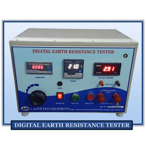 Digital Earth Resistance Test Apparatus Lalith Net
