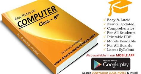 Th Class Computer Science Notes Unit For Islamabad Model Babes Colleges Download
