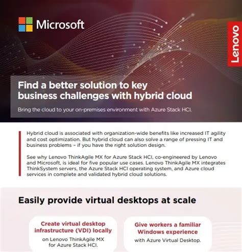 Unlock Hybrid Cloud With Thinkagile Mx For Azure Stack Hci