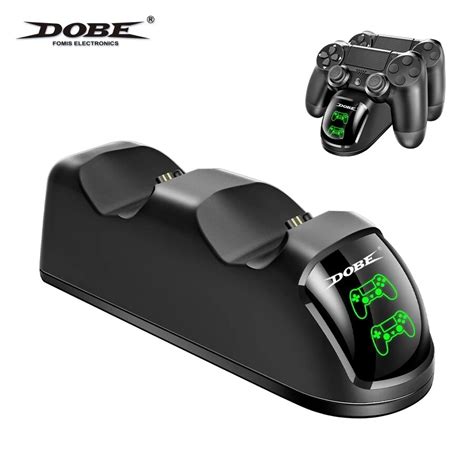 Dobe Ps4 듀얼 컨트롤러 충전기 스테이션 고속 충전 도크 게임패드 홀더 플레이스테이션 4ps4 프로슬림 조이패드용 베이스 스탠드 Aliexpress