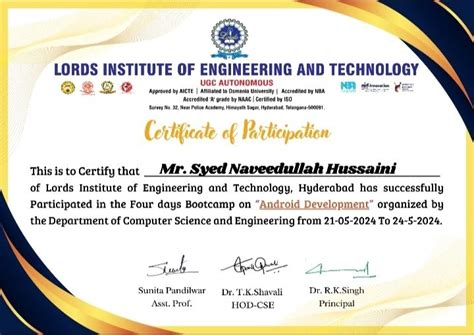 Syed Naveedullah Hussaini On Linkedin Androiddevelopment Learning Bootcamp