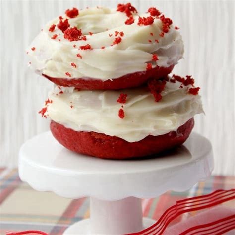 Baked Red Velvet Donuts Recipe • Bake Me Some Sugar