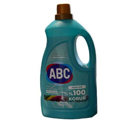 Течен перилен препарат за цветно пране Abc 50 пранета 3 литра Emag Bg