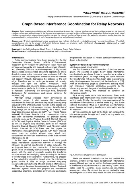 Pdf Graph Based Interference Coordination For Relay Networks