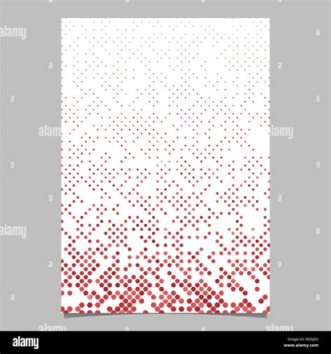 Red Abstract Dot Pattern Brochure Background Vector Stationery Template Design Stock Vector
