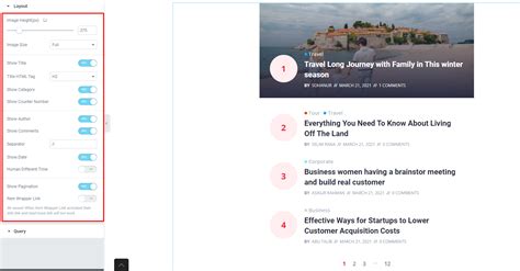How To Use Featured List Widget