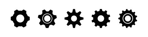 Gear Icon Set Vector Setting Icon Set 16385456 Vector Art At Vecteezy
