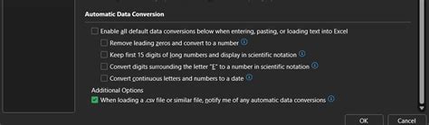 How To Get Excel To Use Automatic Data Conversion Settings Microsoft Community Hub