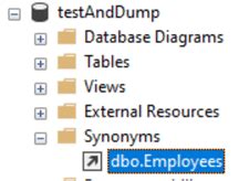 SQL Synonyms To Access Tables Views Functions Stored Procedures