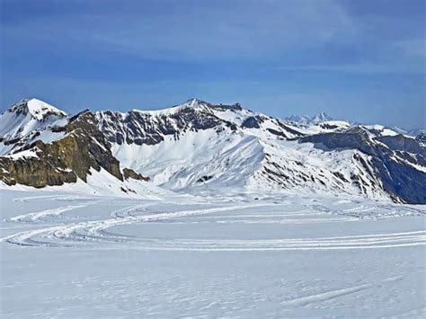 Beautiful Fresh And Clean Spring Alpine Snow In The Glacier Du Sex