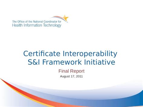 Pptx Certificate Interoperability Sandi Framework Initiative Dokumentips