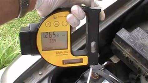 Specific Gravity Battery Chart