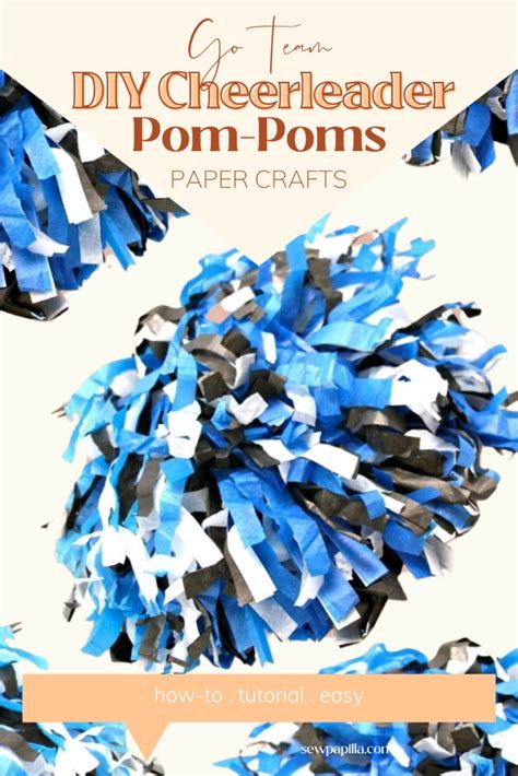 Diy Cheerleading Pom Poms Sewpapilla