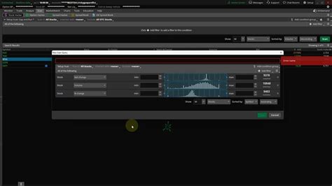 Thinkorswim Gap And Run Watchlist Scan Youtube